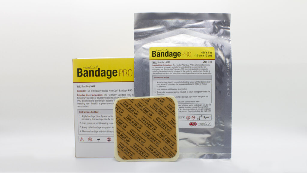HemCon® Bandage PRO - Tricol Biomedical