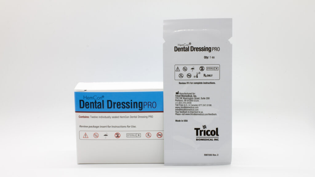 HemCon® Dental Dressing Pro - Tricol Biomedical