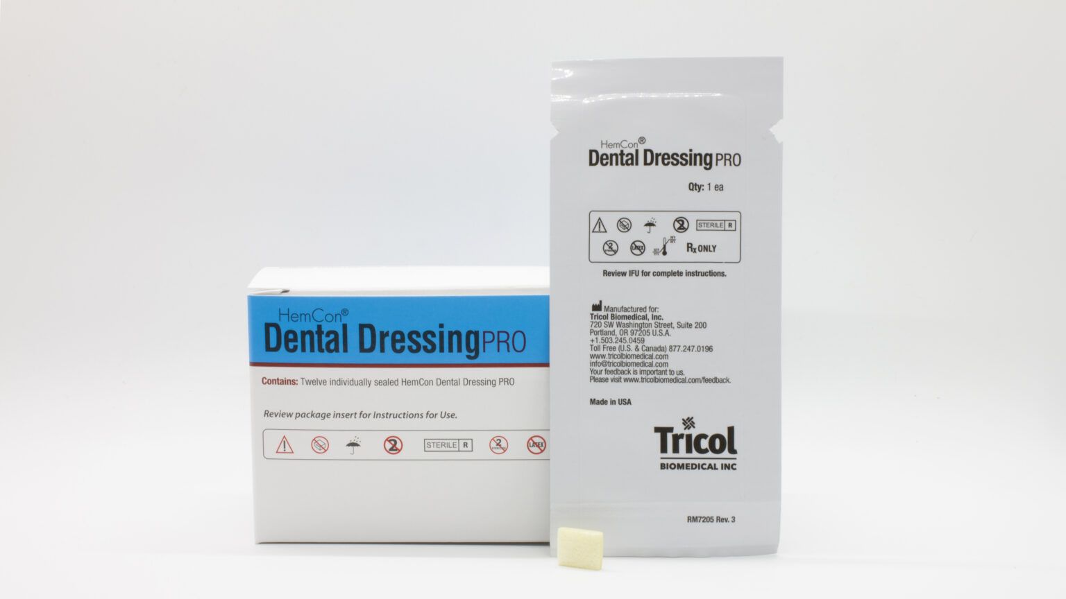 HemCon® Dental Dressing Pro - Tricol Biomedical