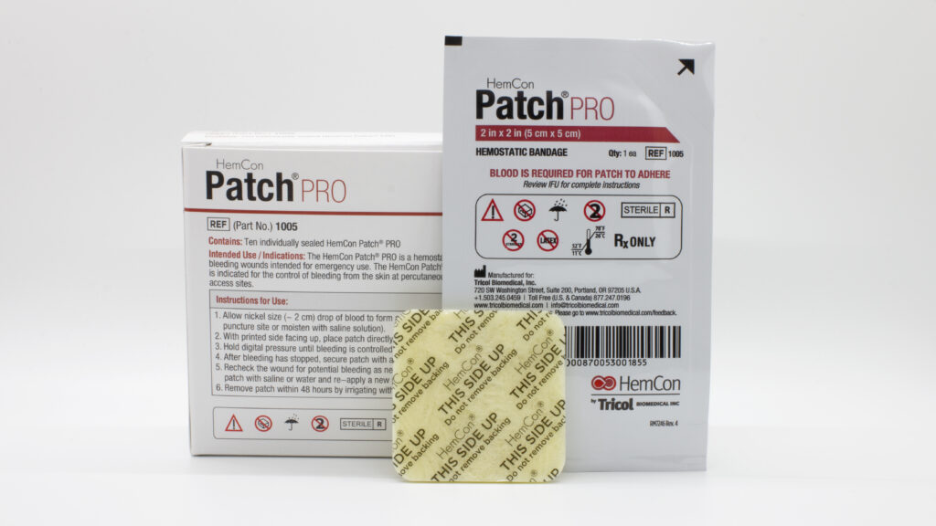 HemCon Patch® PRO - Tricol Biomedical